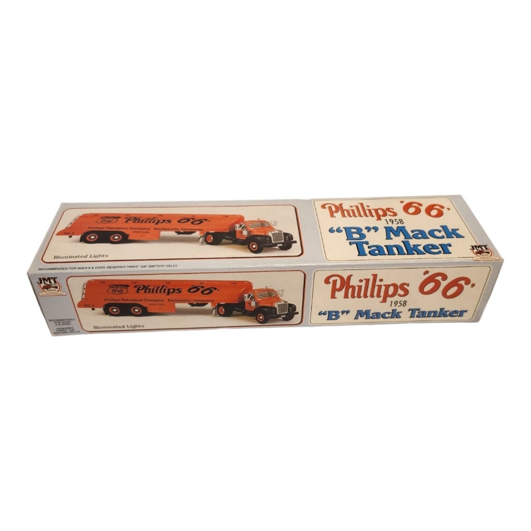 1958 Phillips 66' "b" Mack Tanker Toy Truck Collector Series No. 3 JMT ...