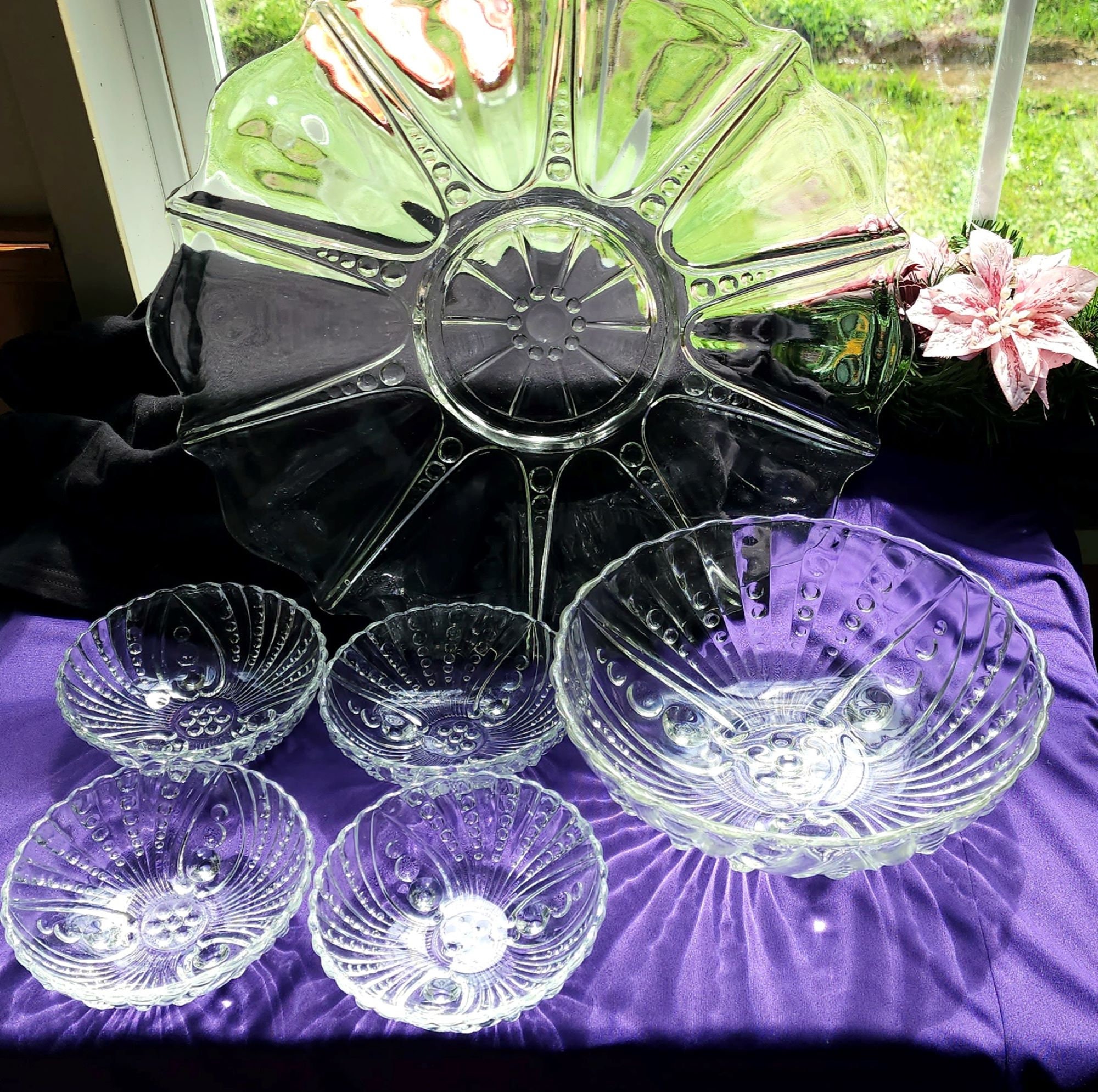 Anchor Hocking & Oyster Pearl 7 Piece Dinnerware Set With Platter ...