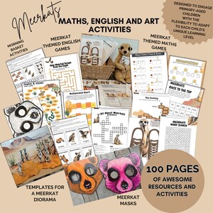 Animal Homeschool Study Meerkat Unit Study African Animals Safari ...