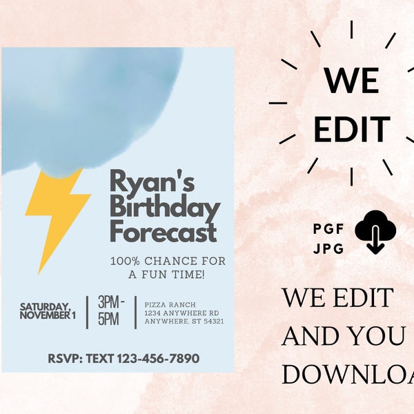 Weather Themed Party - Etsy