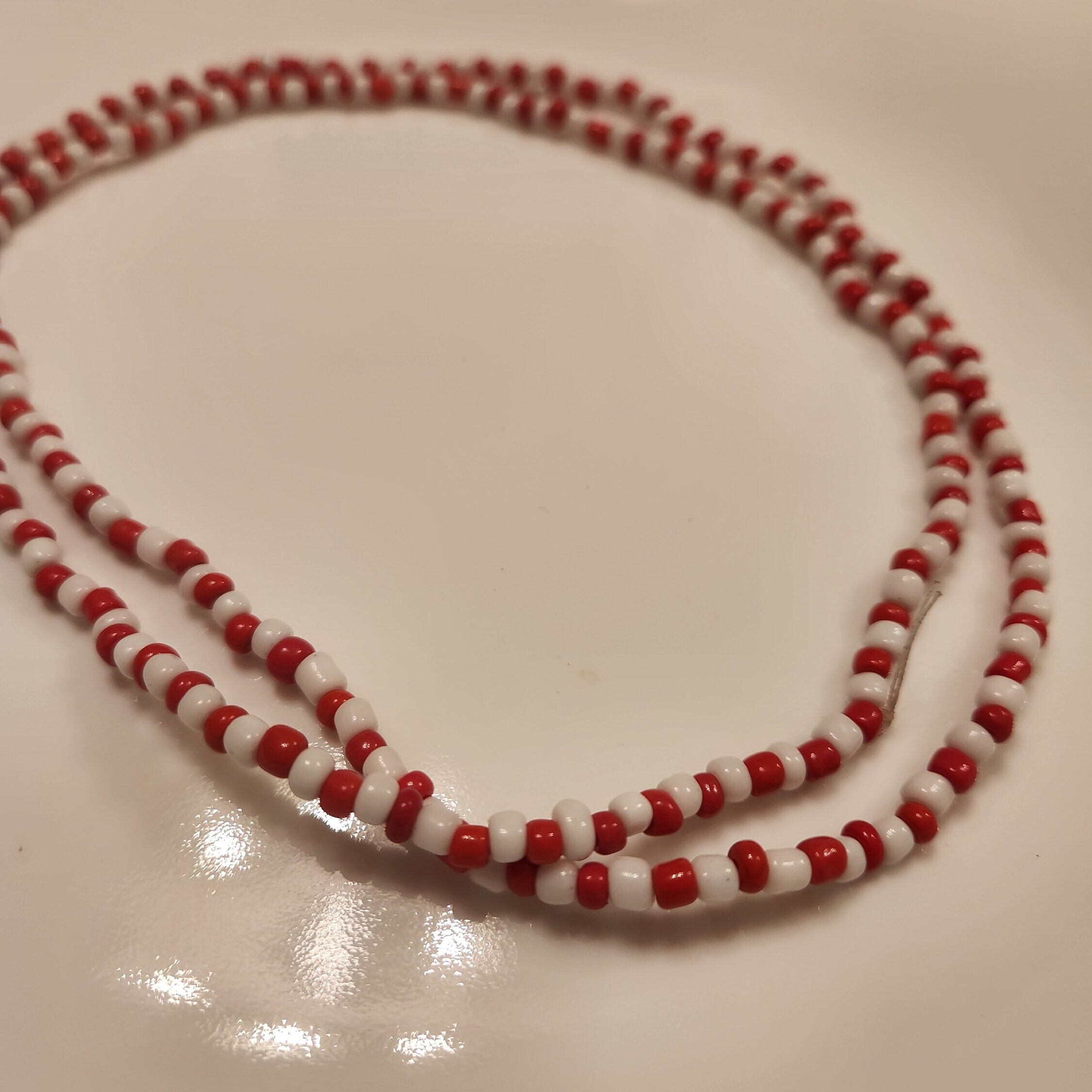 Shango/changó Eleke, Collares, Santeria Bead Necklaces, Elekes - Etsy