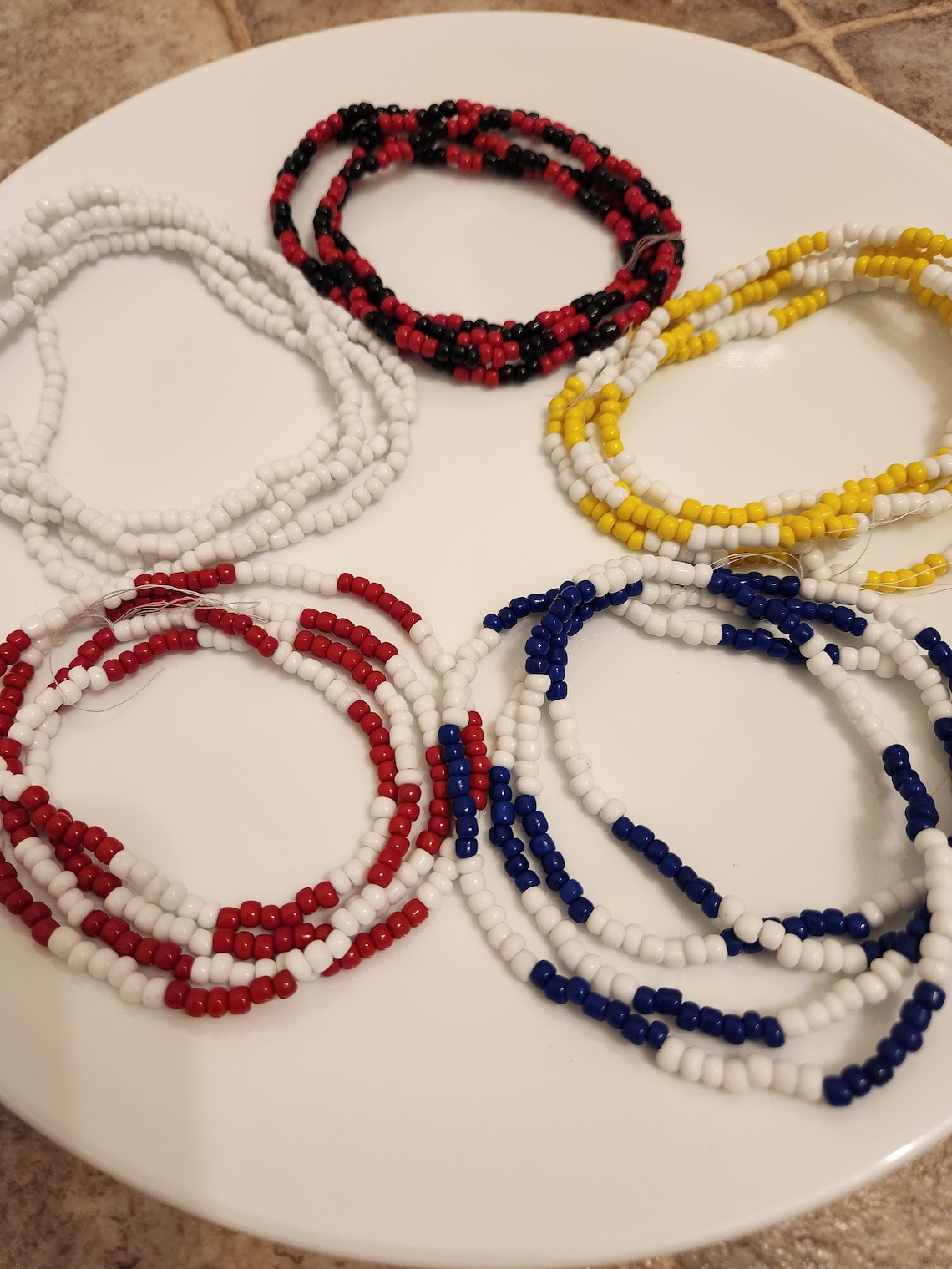 Eleke, Collares, Santeria Bead Necklaces, Elekes, Set of 5 - Etsy