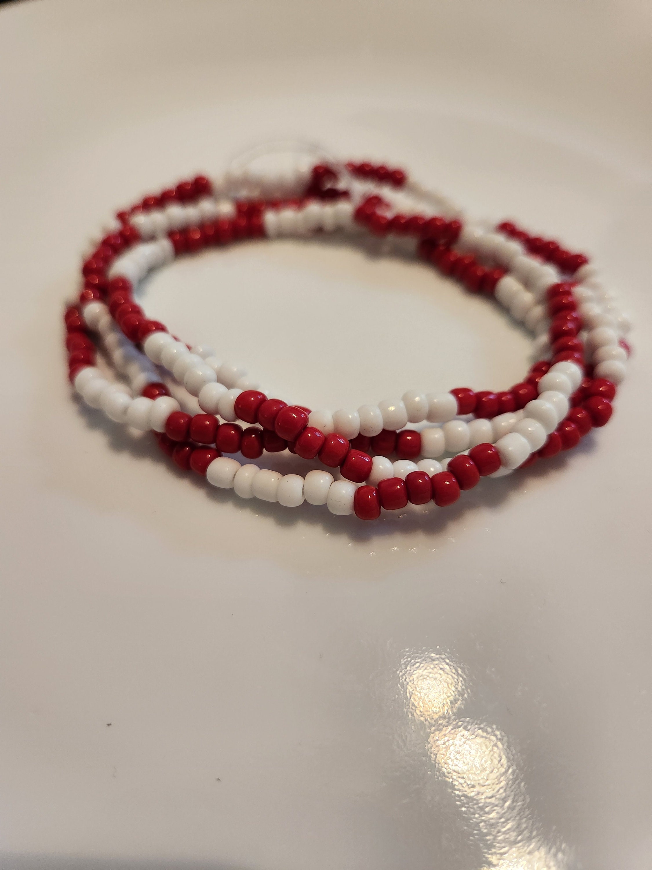 Shango/changó Eleke, Collares, Santeria Bead Necklaces, Elekes - Etsy