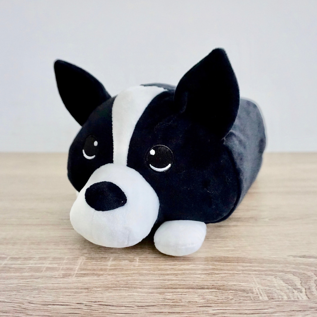 Boston Terrier Plush Toy | Memory Foam Pillow Stuffed Animal | Soft ...