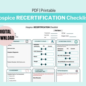 Hospice Assessment Form, Hospice Nurse Cheat Sheet, Hospice ...