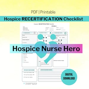 Hospice Assessment Form, Hospice Nurse Cheat Sheet, Hospice ...