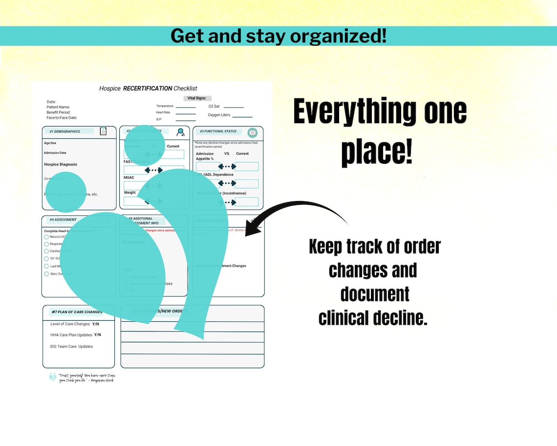 Hospice Assessment Form, Hospice Nurse Cheat Sheet, Hospice ...