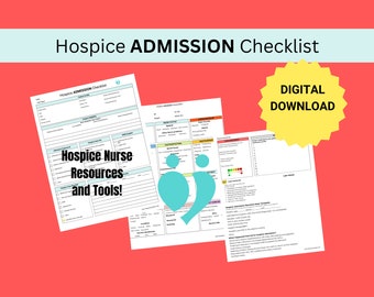 Hospice Admission Checklist, Head to Toe Assessment Cheat Sheet ...
