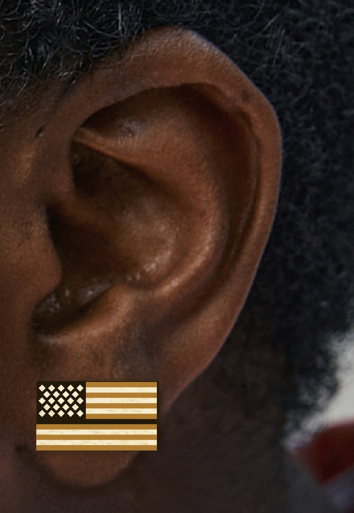 Epic Ears US Flag Thin Blue Line Wood Earrings, Laser Cut, Jewelry ...