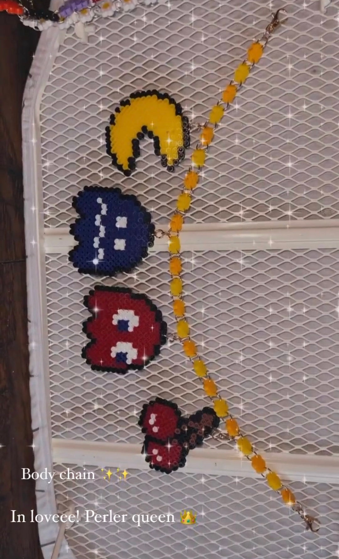 Pac-man Perler Body Chain - Etsy