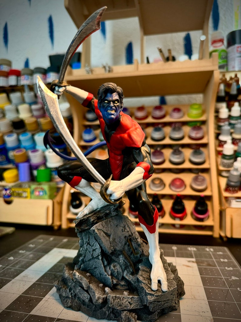 Nightcrawler From X-men Custom Painted Statue - Etsy