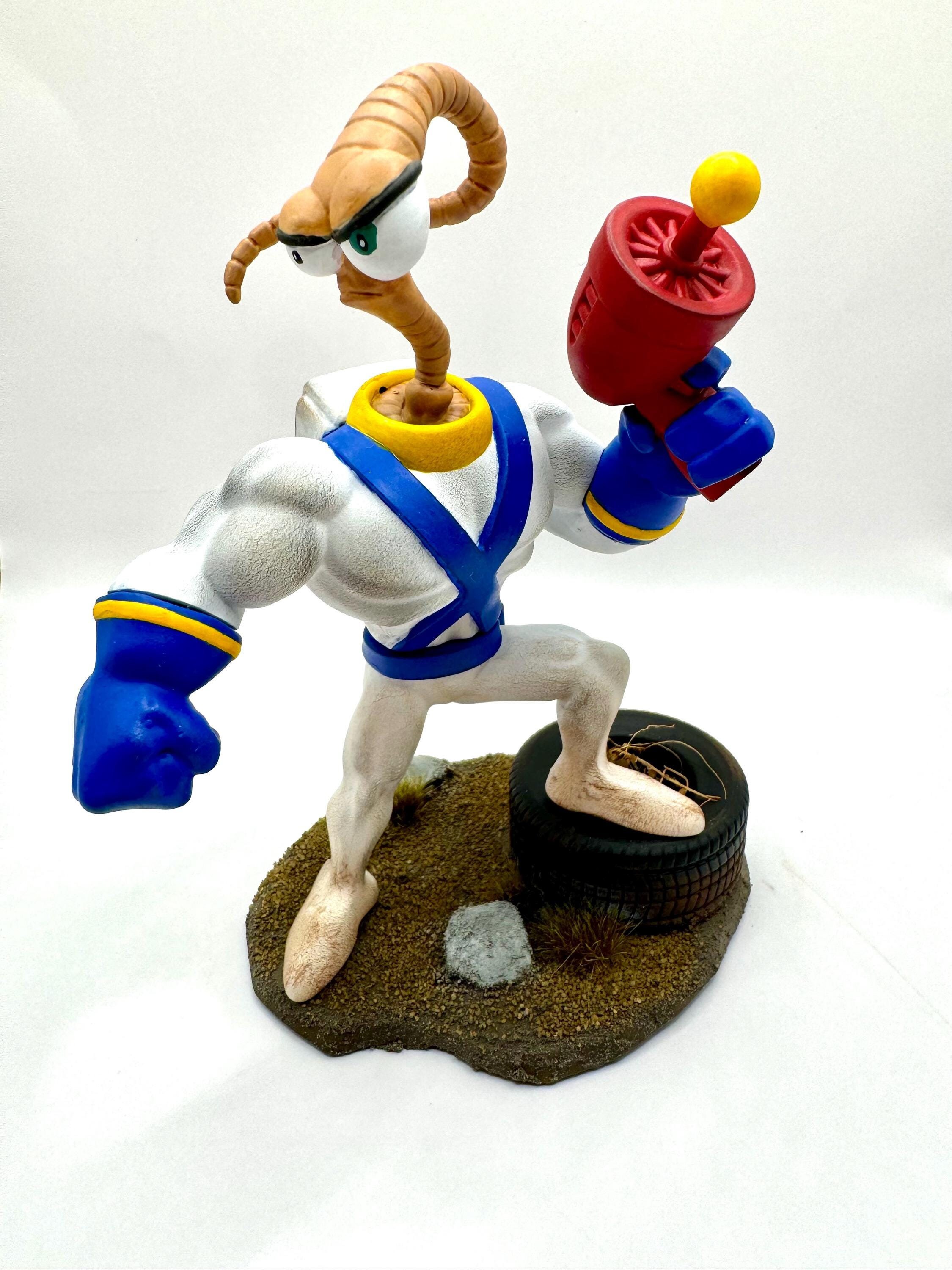 Earthworm Jim Custom Statue - Etsy