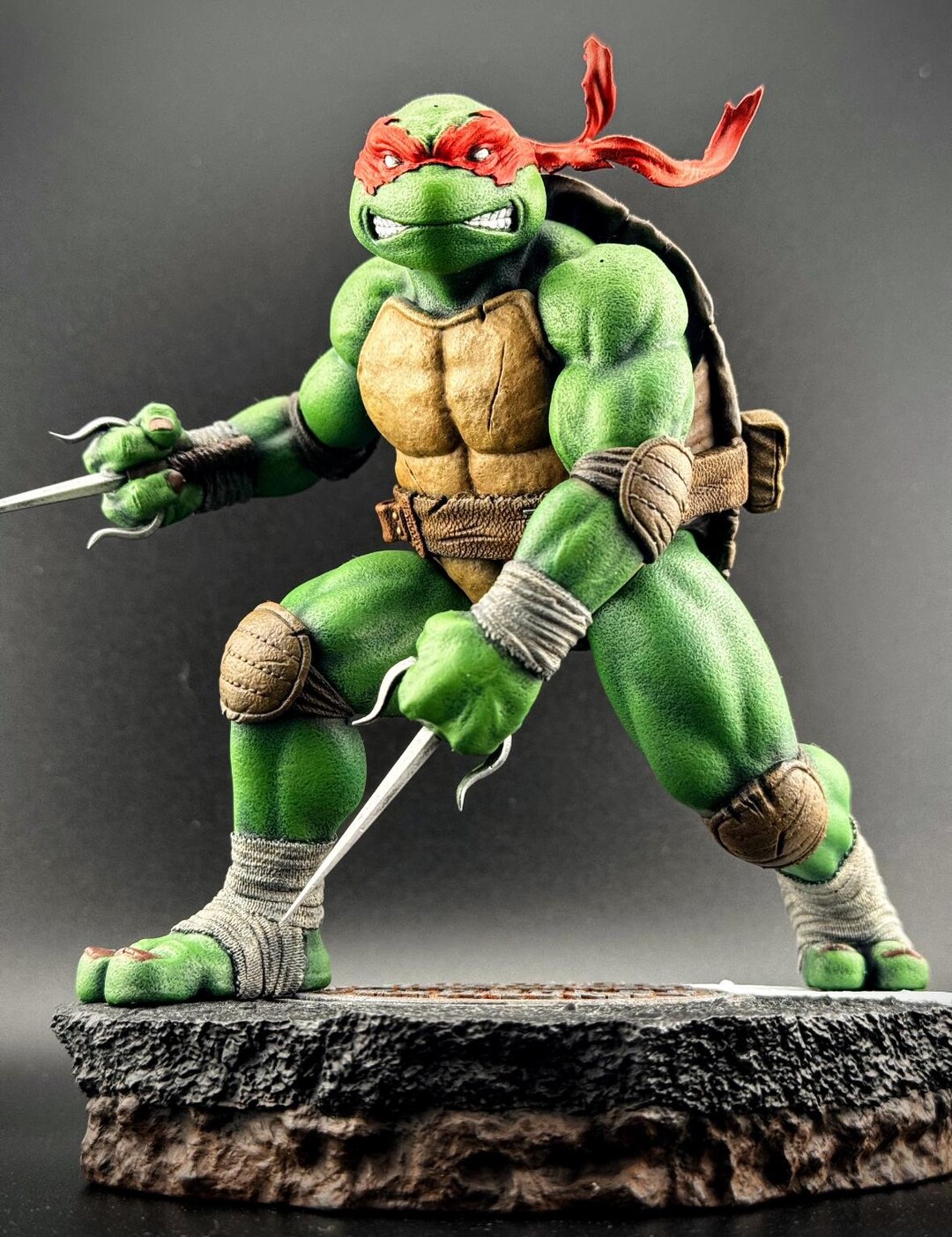 Red Turtle Ninja Brother Custom Statue - Etsy