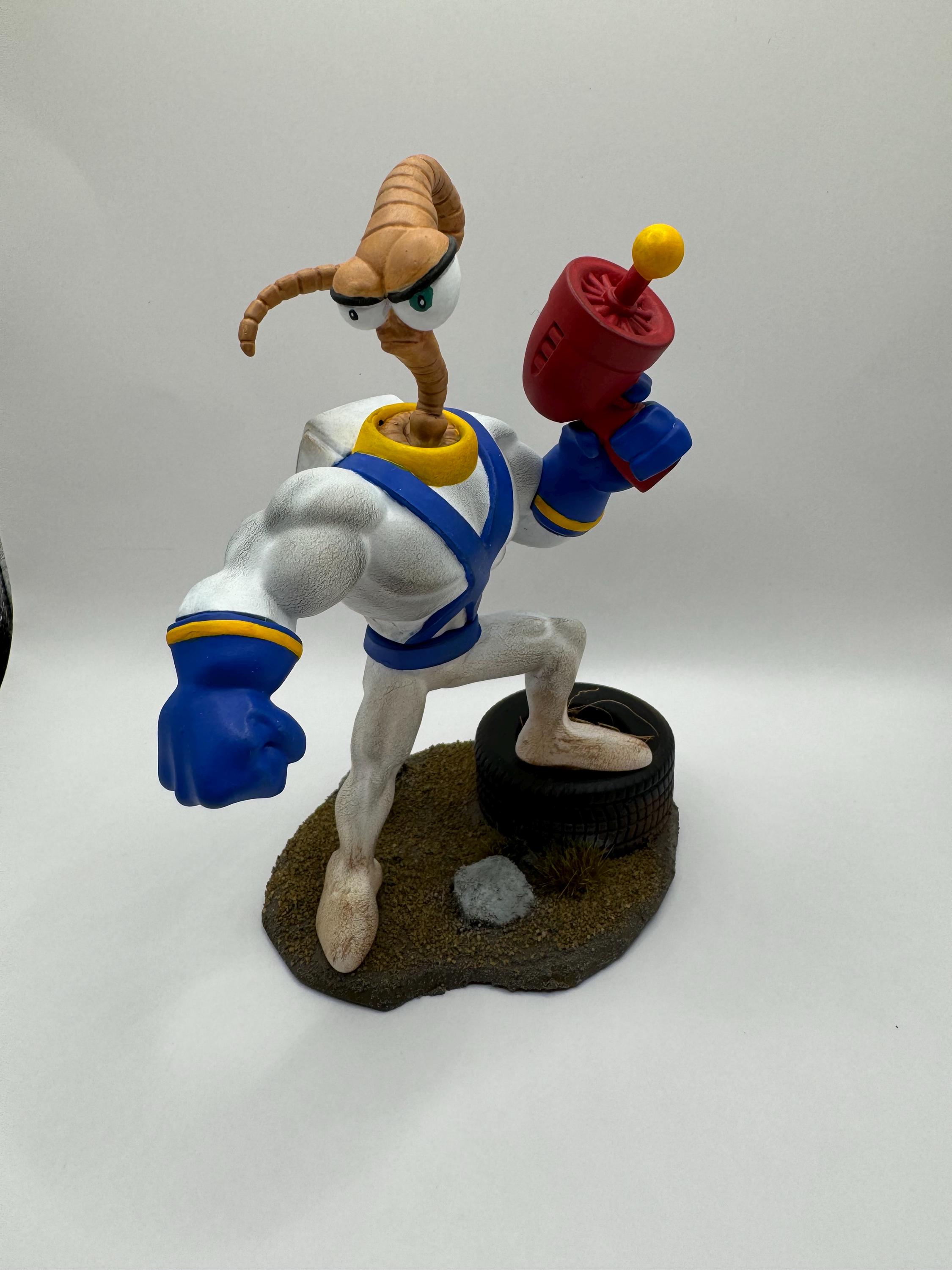 Earthworm Jim Custom Statue - Etsy