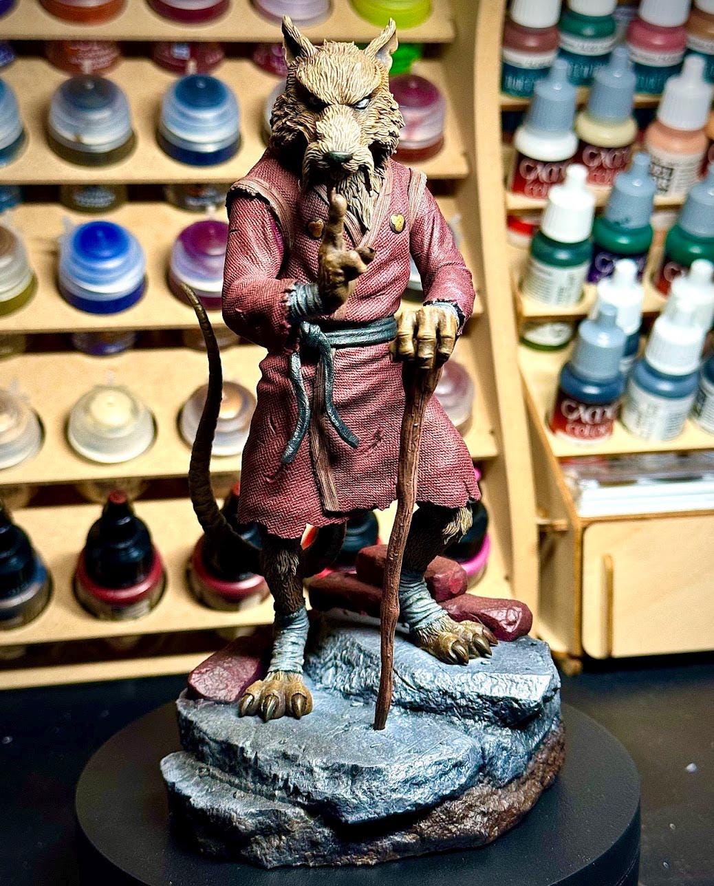 TMNT Master Splinter Custom Statue - Etsy