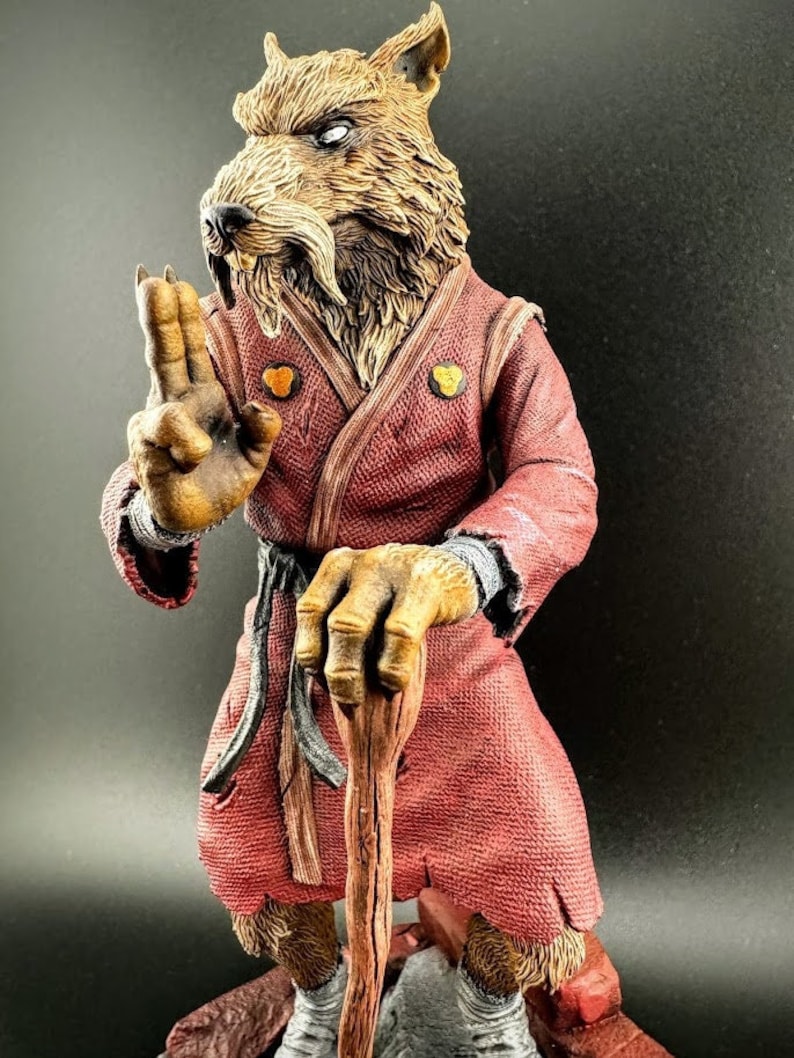TMNT Master Splinter Custom Statue - Etsy