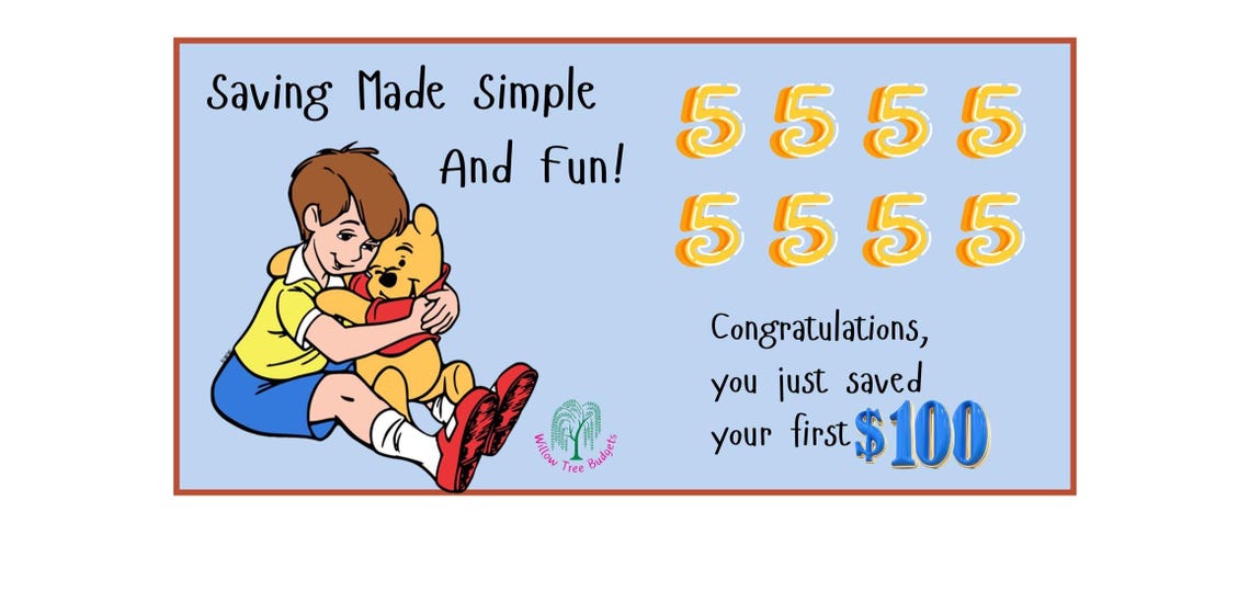 Saving Made Simple and Fun With Winnie the Pooh (DIGITAL) A6 Savings ...