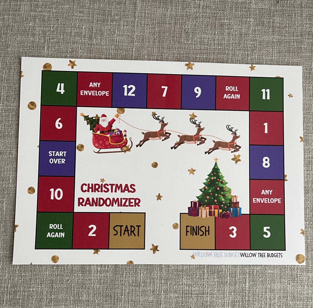 Christmas Randomizer Game Digital | Savings Challenge Game | 5x7 - Etsy