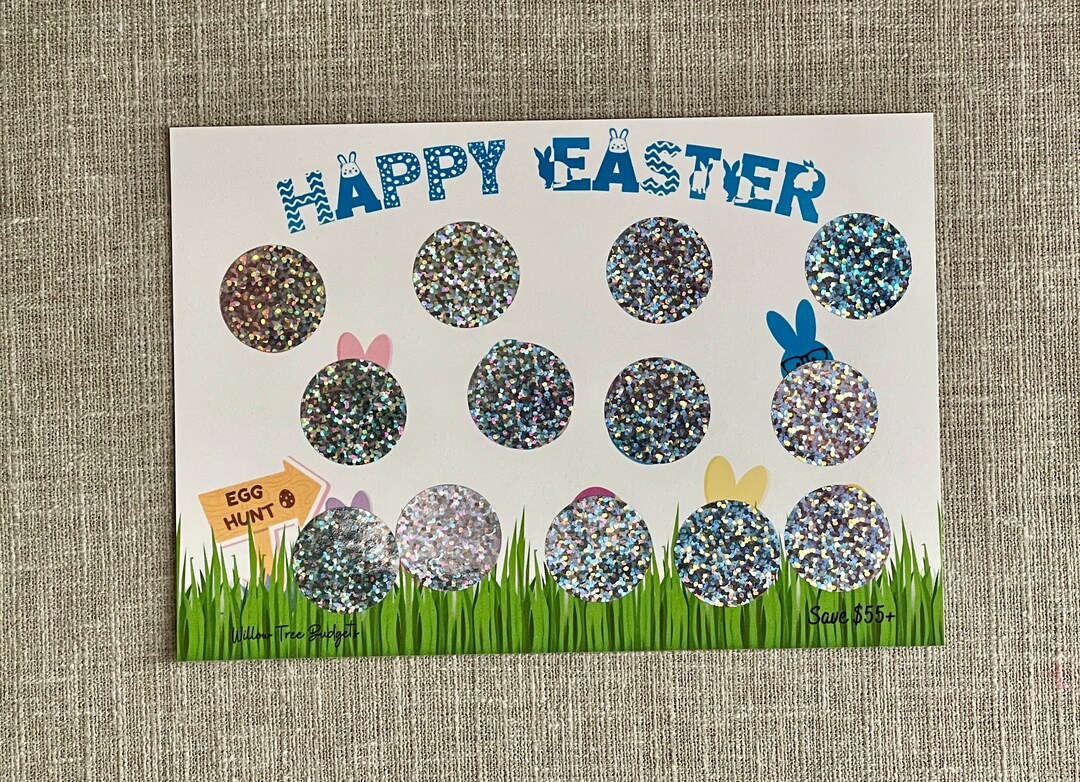 Easter Savings Challenge | Cash Stuffing | Scratch-off and Color-in ...