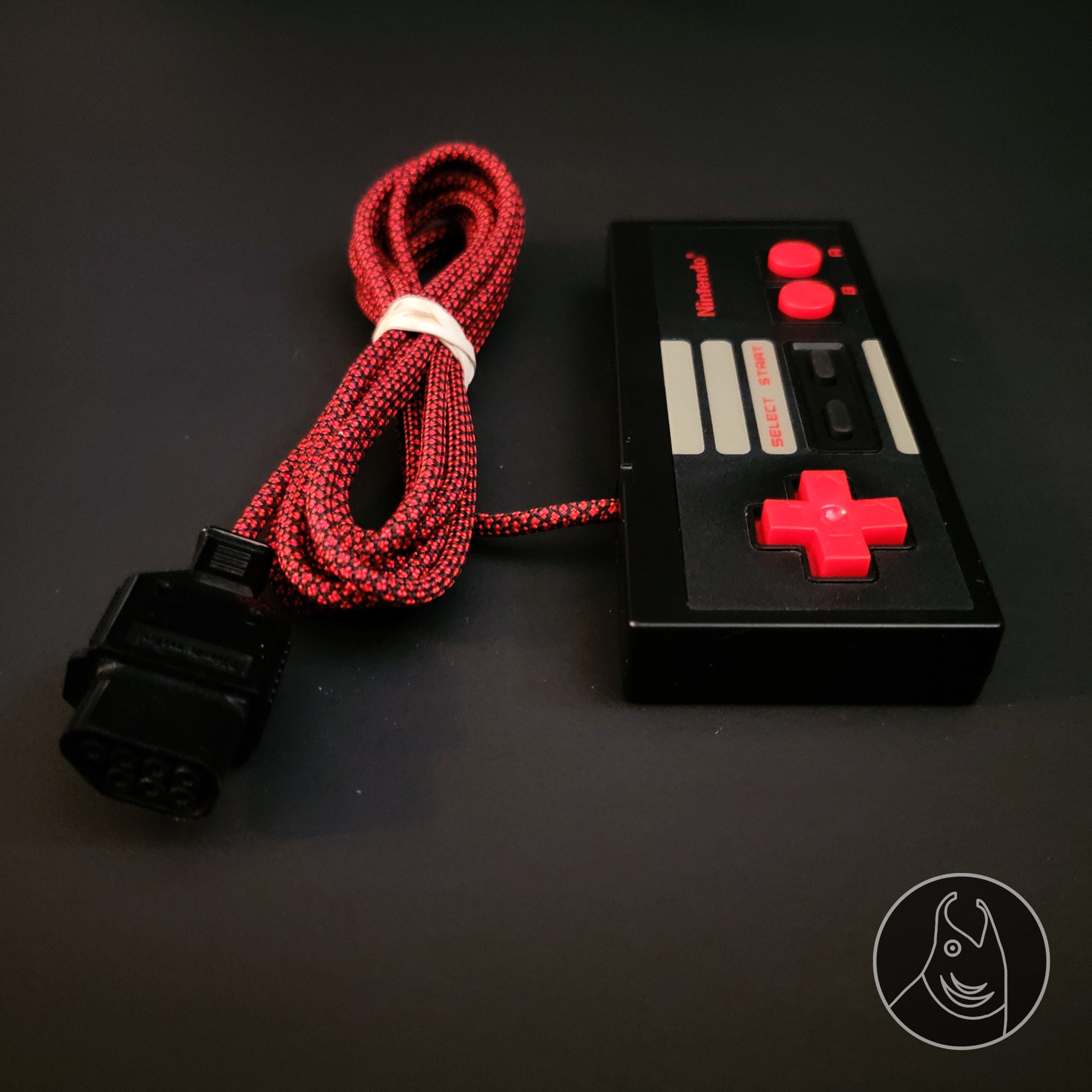 Edge Lord Custom Official NES Controller Paracord Logo LED Mod - Etsy