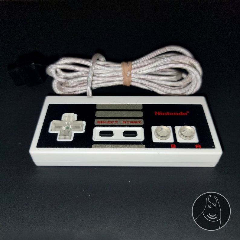 RGB White Custom Official NES Controller Paracord Bluetooth RGB Mod - Etsy