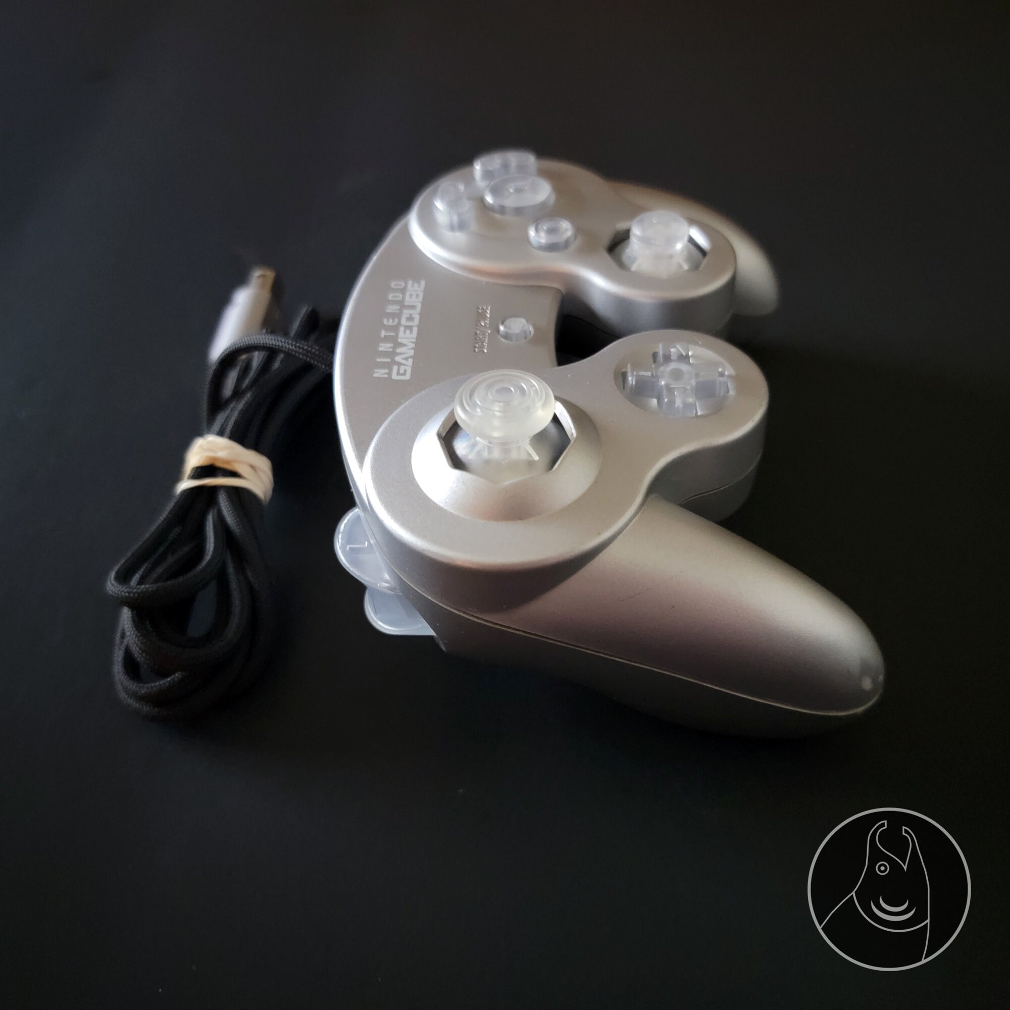 RGB Platinum Custom Nintendo Gamecube Controller Paracord Bluetooth RGB ...