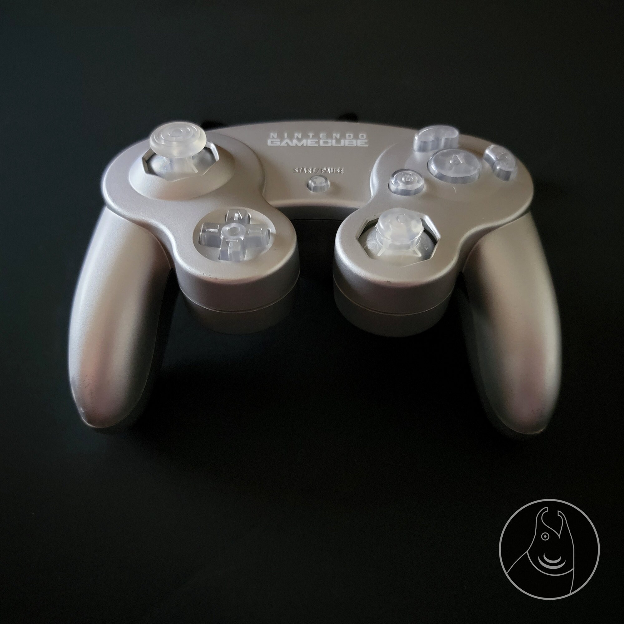 RGB Platinum Custom Nintendo Gamecube Controller Paracord Bluetooth RGB ...