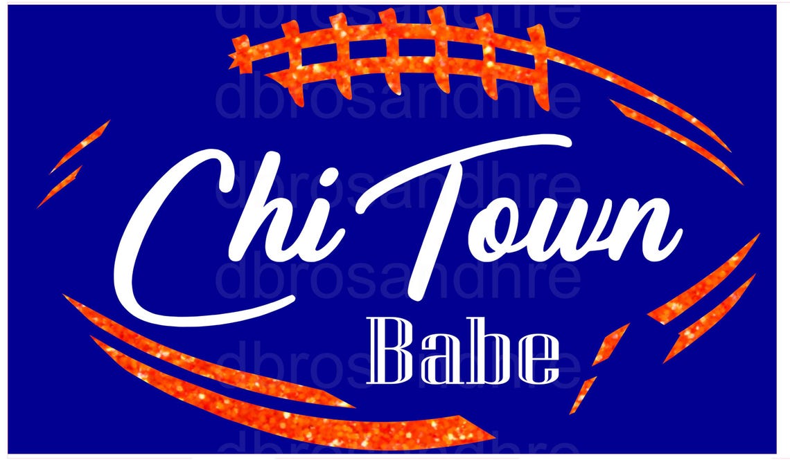 Chi Town Babe Football Graphic: Chicago Sports SVG PNG Cut File - Etsy
