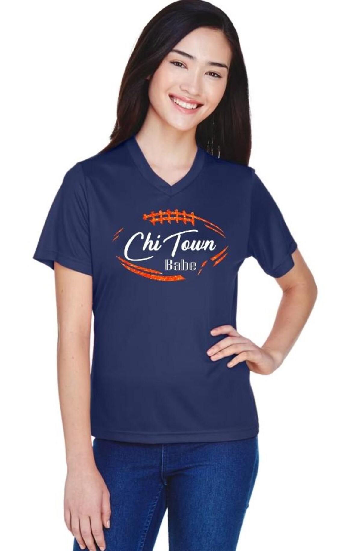 Chi Town Babe Football Graphic: Chicago Sports SVG PNG Cut File - Etsy