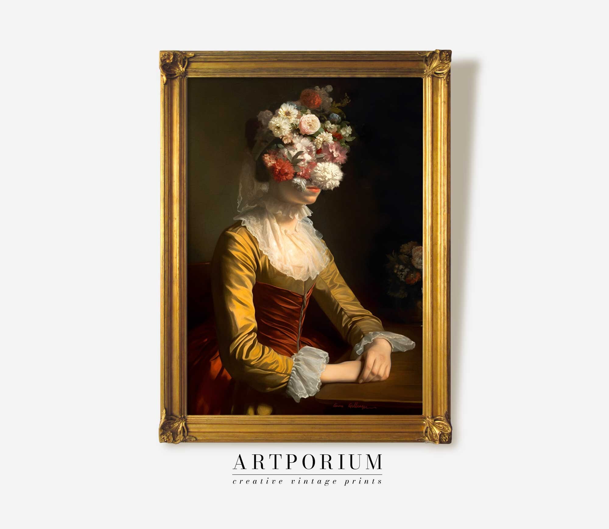 Collage Surreal Art Portrait Painting Print Set of 2 Prints - Etsy