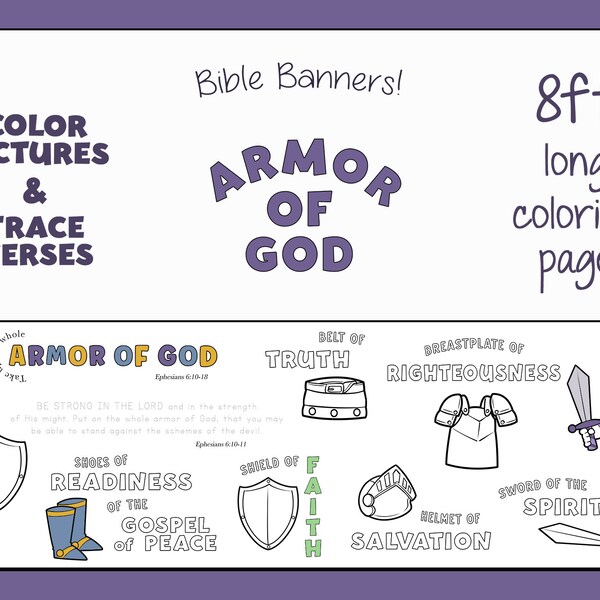 Armor of God Banner - Etsy