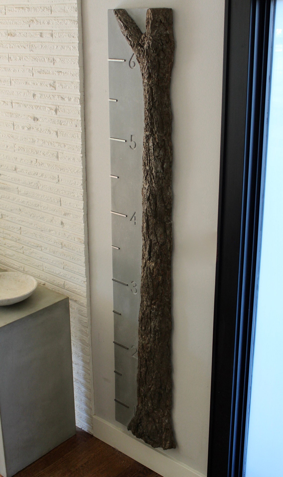 Concrete Growth Chart Real Tree Casting With Solid Stainless or Brass ...