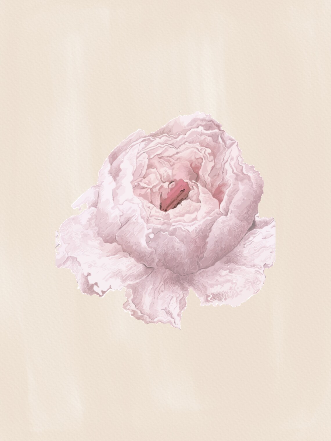 Floral Flower Art Minimalist Melting Flower Poster Print Made to Order ...