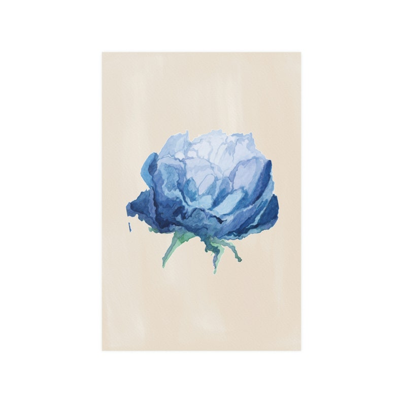 Floral Flower Art Minimalist Melting Flower Poster Print - Etsy