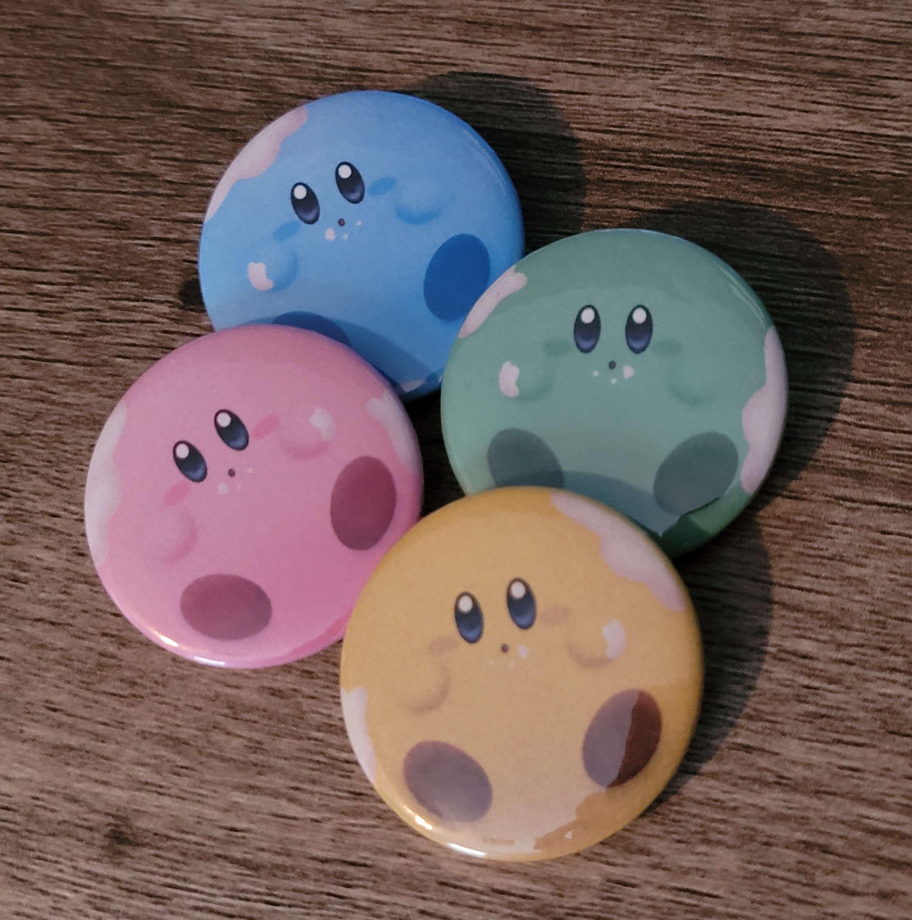 Kirby's Dream Buffet Character Buttons - Etsy Australia