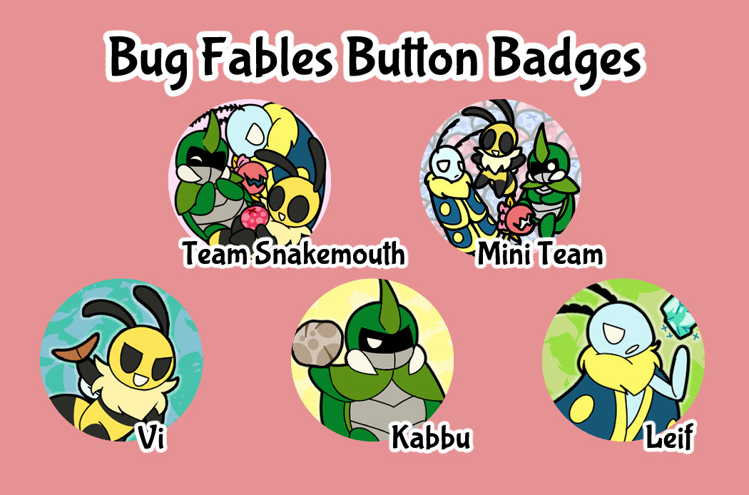 Bug Fables Character Buttons - Etsy