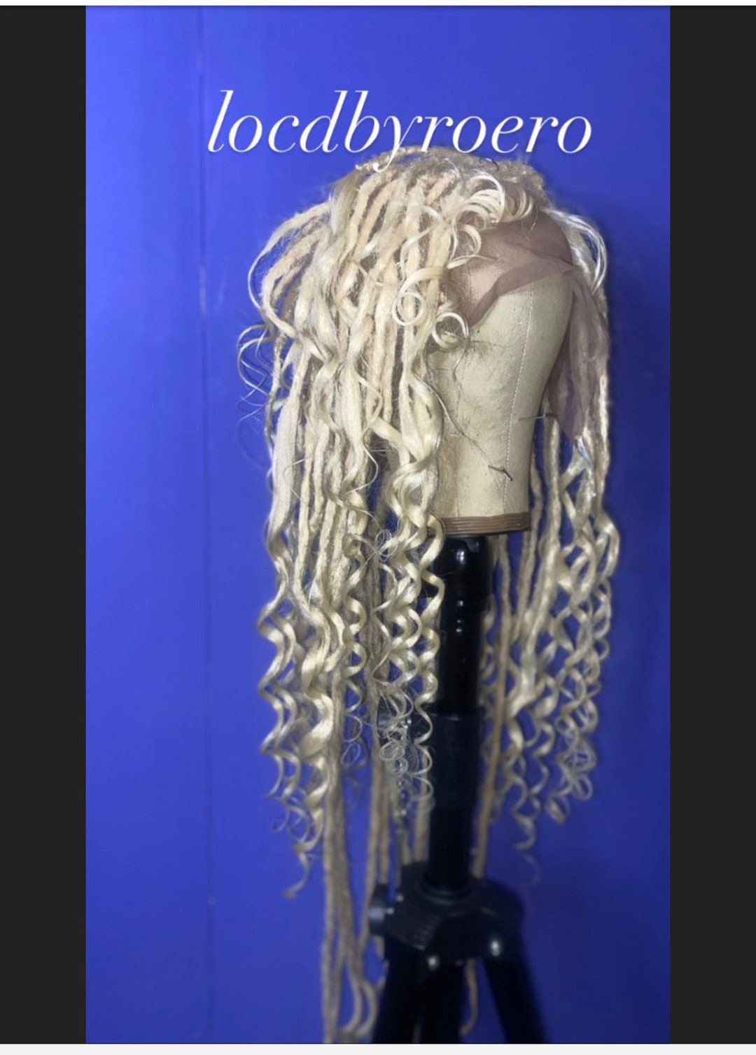 Blonde Fantasy Loc Wig Luxury Handmade Drag and Cosplay Unit - Etsy