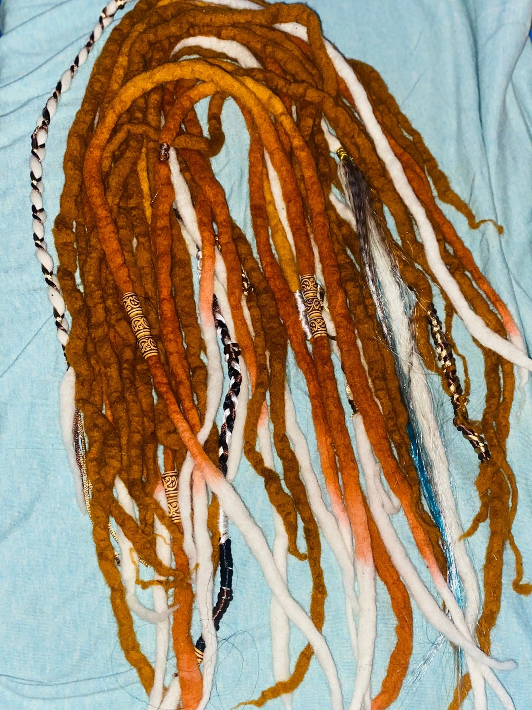 Feels Like Autumn Wool Dreadlocks - Etsy