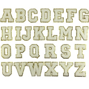 Chenille Letters Chenille Patch Adhesive Letters Varsity Letters Fuzzy ...