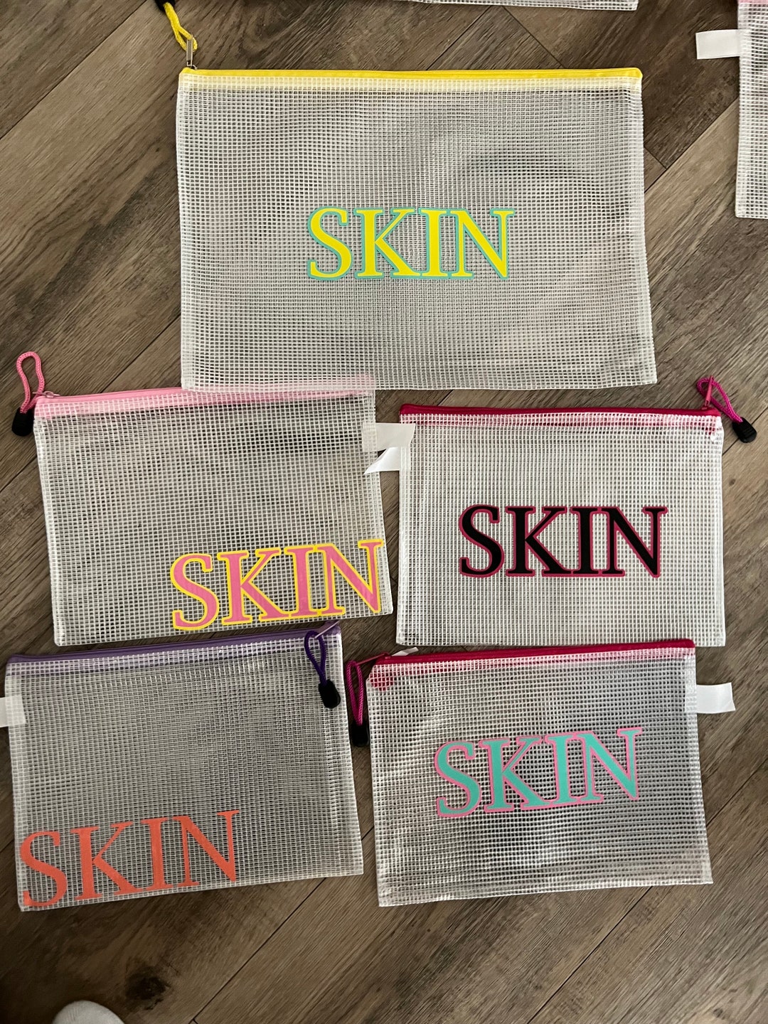 Vinyl Zipper Bag Bikini Pouch Name Pool Bag Wet Dry Pool - Etsy