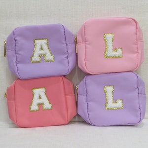 Nylon Letter Bag - Nylon Pouch - Custom Monagramed Bag - Personalized ...