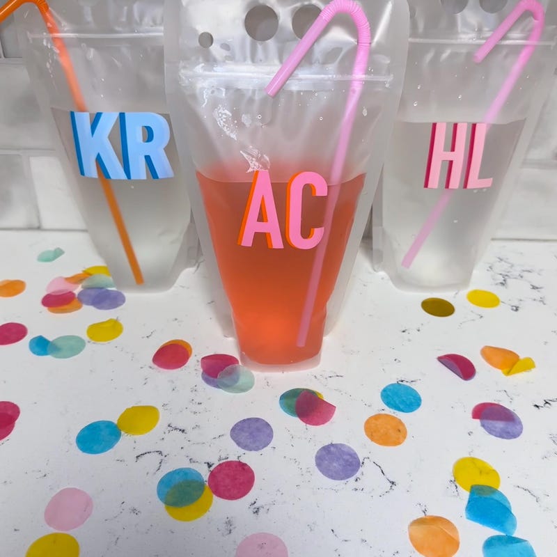 Custom Drink Pouch - Etsy