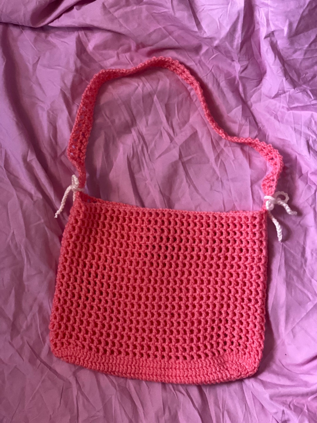 Mesh Bag L Crochet Mesh Bag L Crochet Bag L Crochet Summer Bag L ...