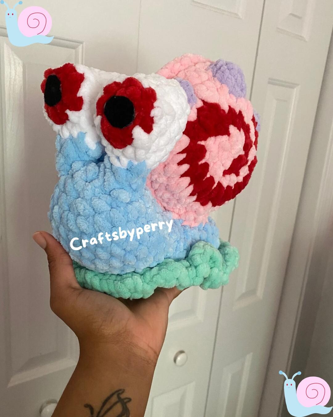 Crochet Gary! HANDMADE PLUSHIE SPONGEBOB - Etsy