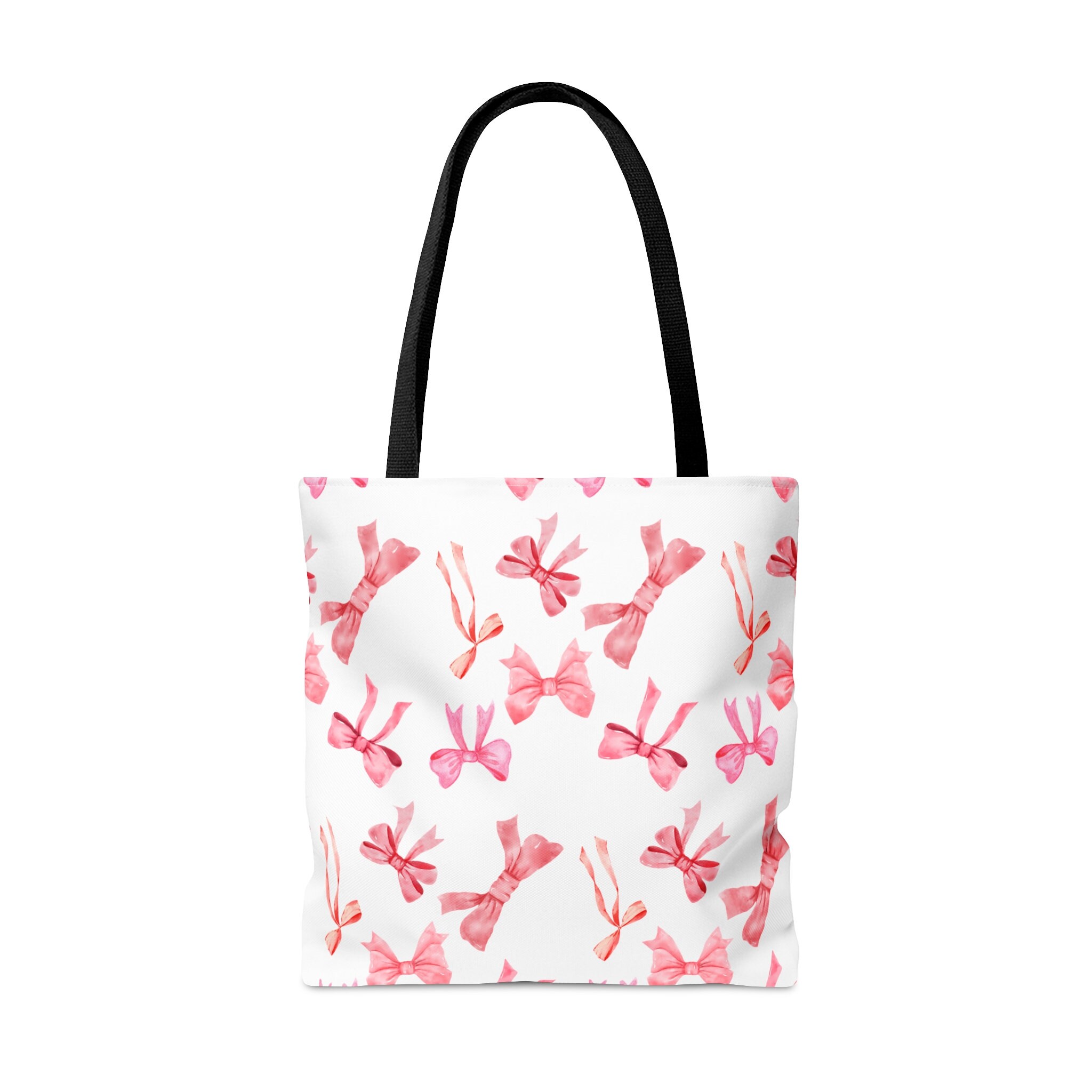 Bow Design Tote Bag, Pink Bow Design Tote, Colorful Reusable Bag - Etsy