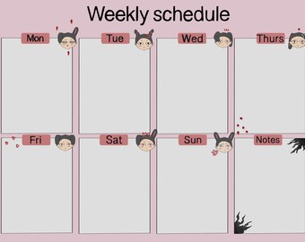 Printable A4 Sized Weekly Planner, Digital Download Weekly Planner ...