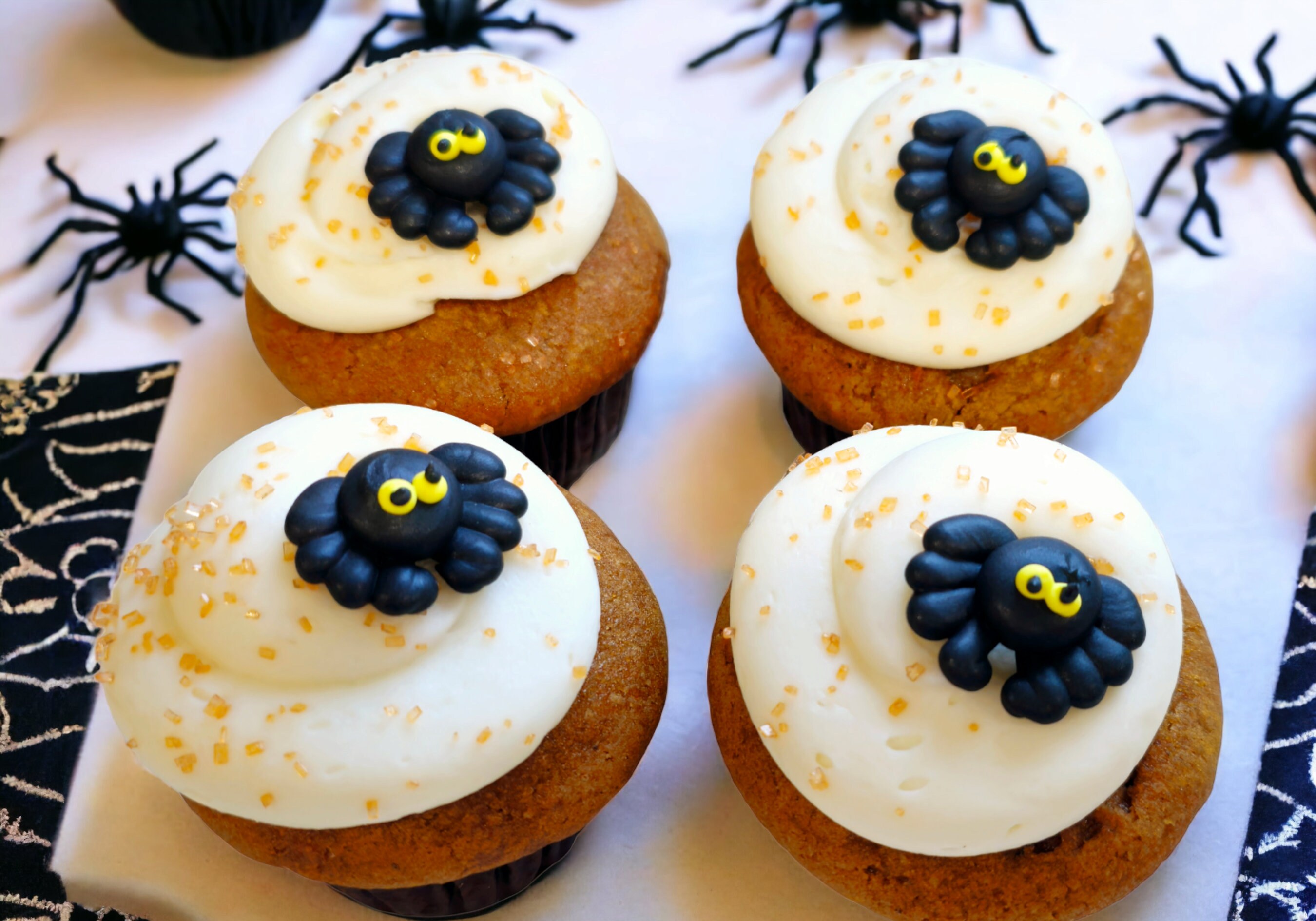 Edible Spider Royal Icing Decorations Halloween Cupcake - Etsy