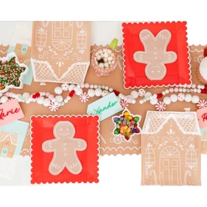 Gingerbread House Plates Gingerbread Party Gingerbread House - Etsy