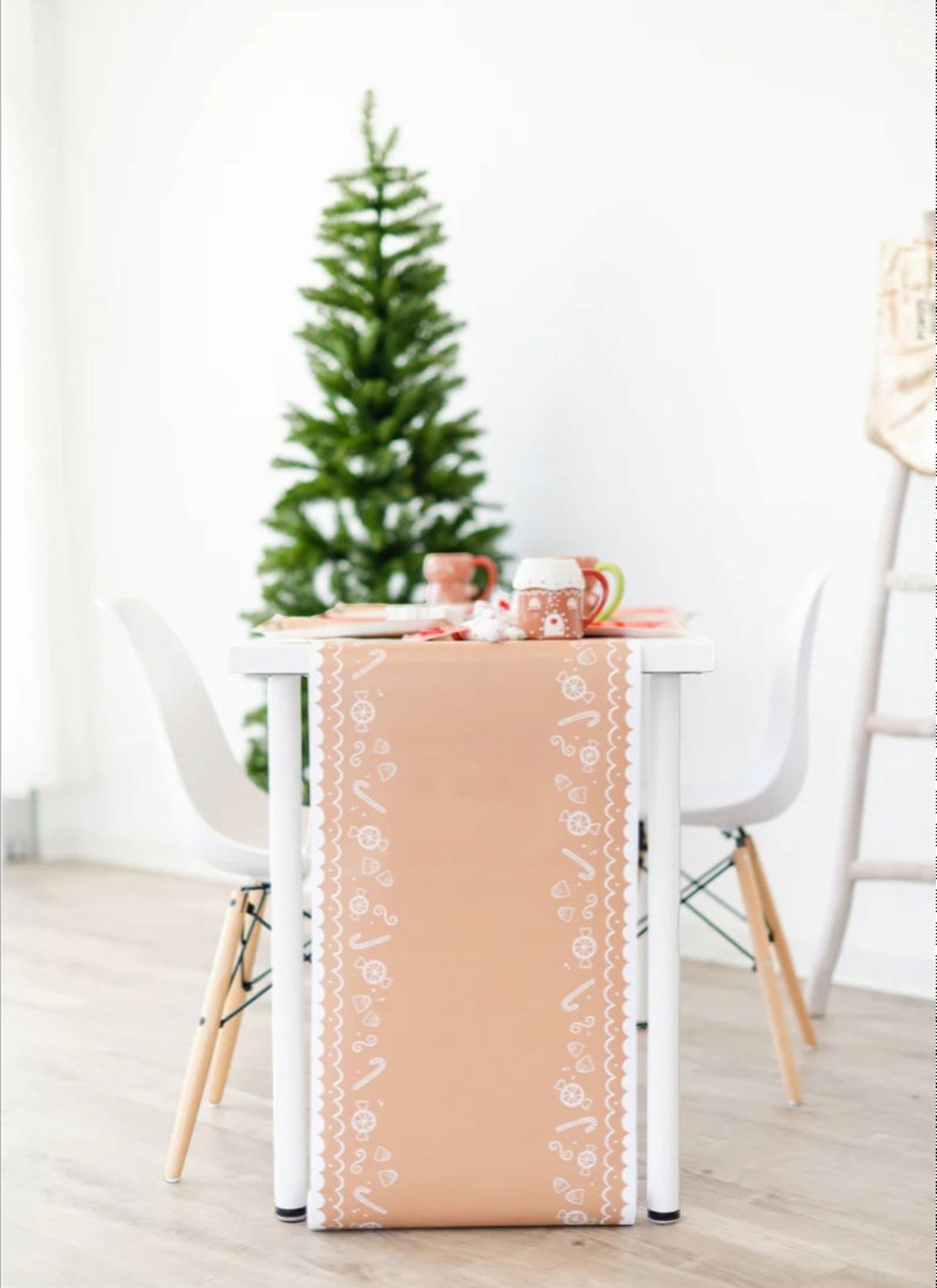 Gingerbread Paper Table Runner Gingerbread Decor Christmas - Etsy
