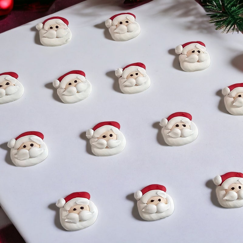 Santa Edible Cake Toppers - Etsy